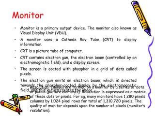 Input Output devices | PPT