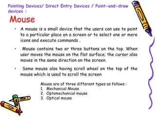 Input Output devices | PPT