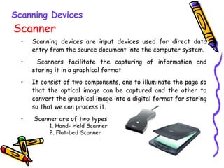 Input Output devices | PPT | Computer Peripherals | Computing