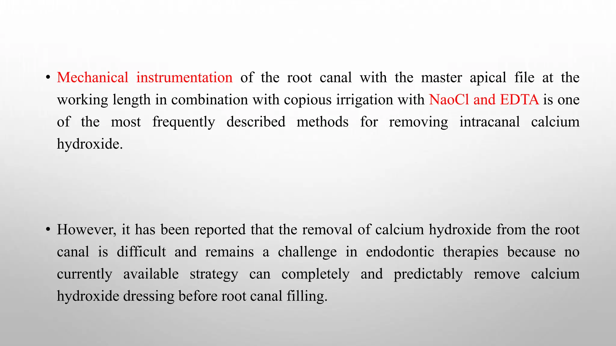 final endodontic irrigation with ethanol | PDF