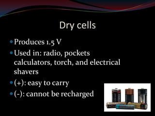 Simple voltaic cell and Chemical Cells | PPTX | Chemistry | Science