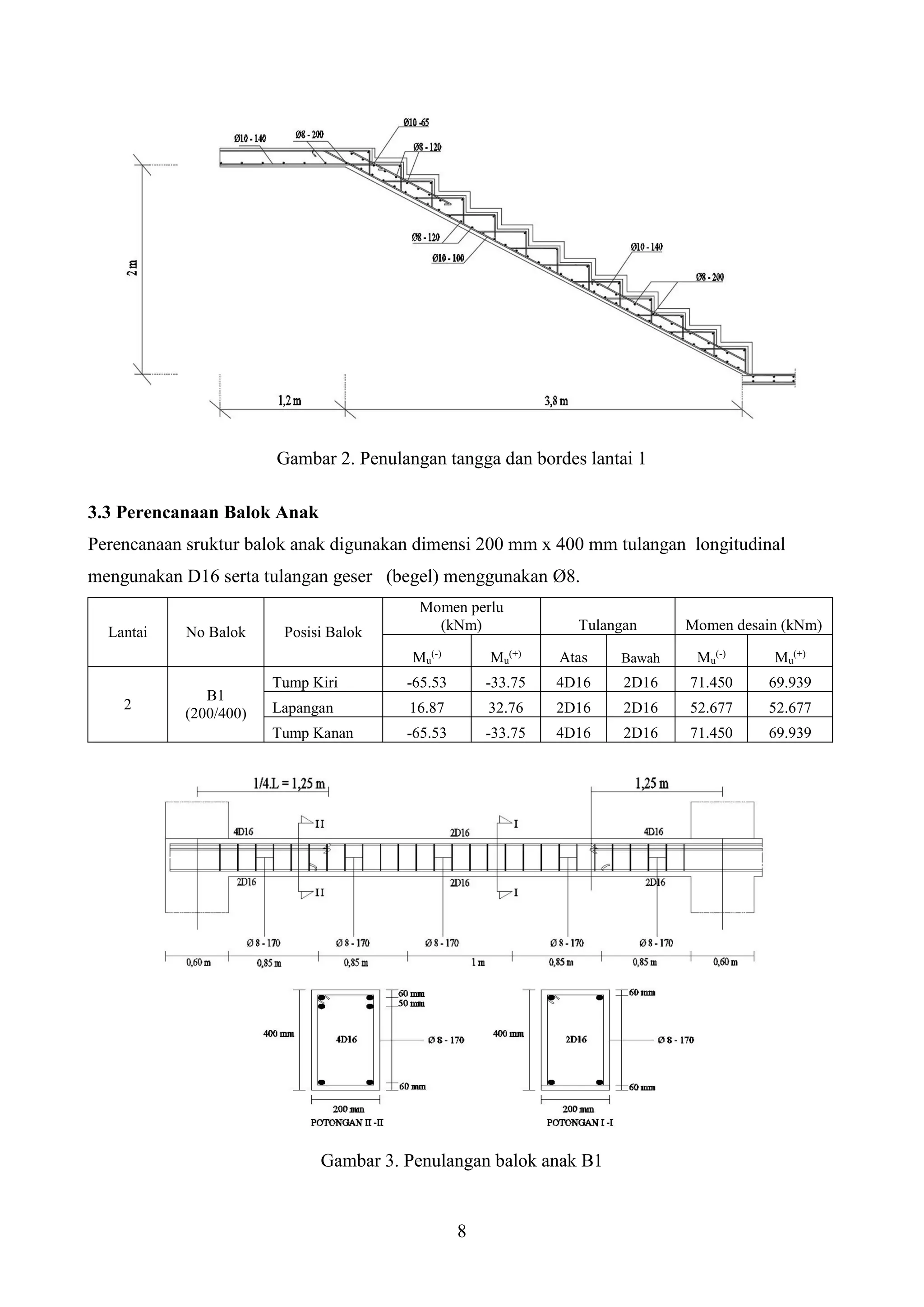 14 konstruksi beton bertulang gedung lantai 4 ums | PDF