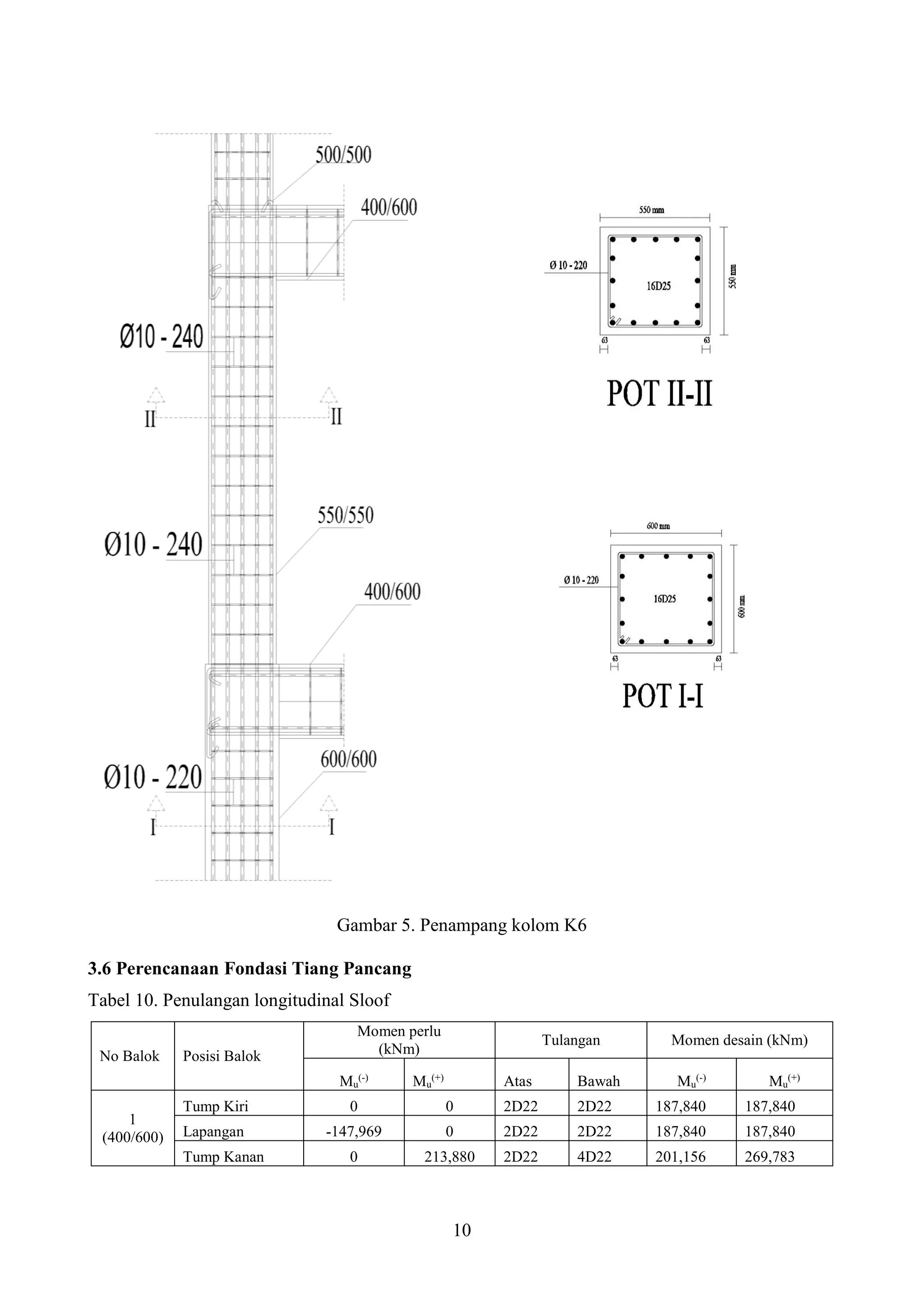 14 konstruksi beton bertulang gedung lantai 4 ums | PDF