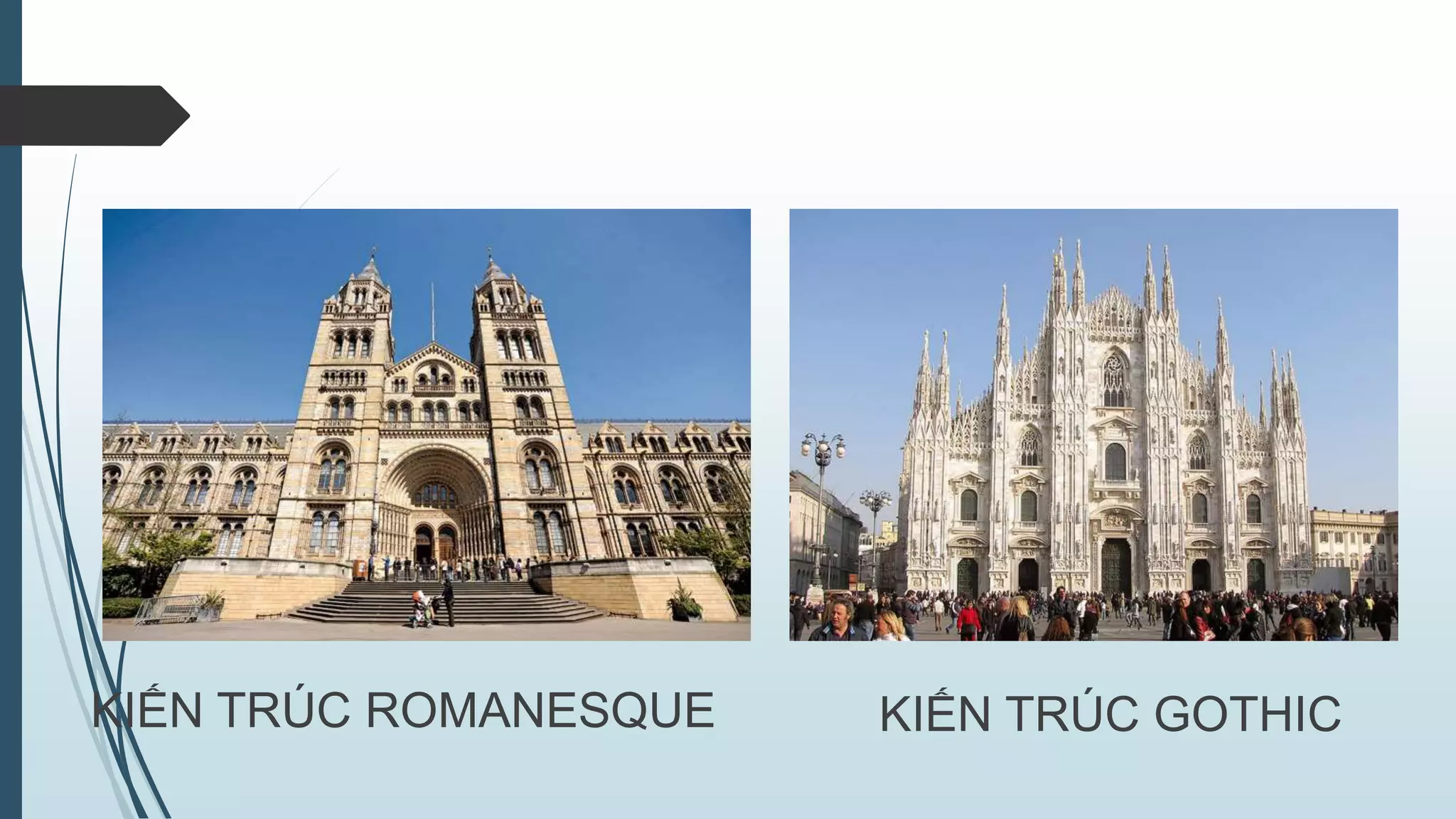 Kiến trúc Romanesque và Gothic | PPTX
