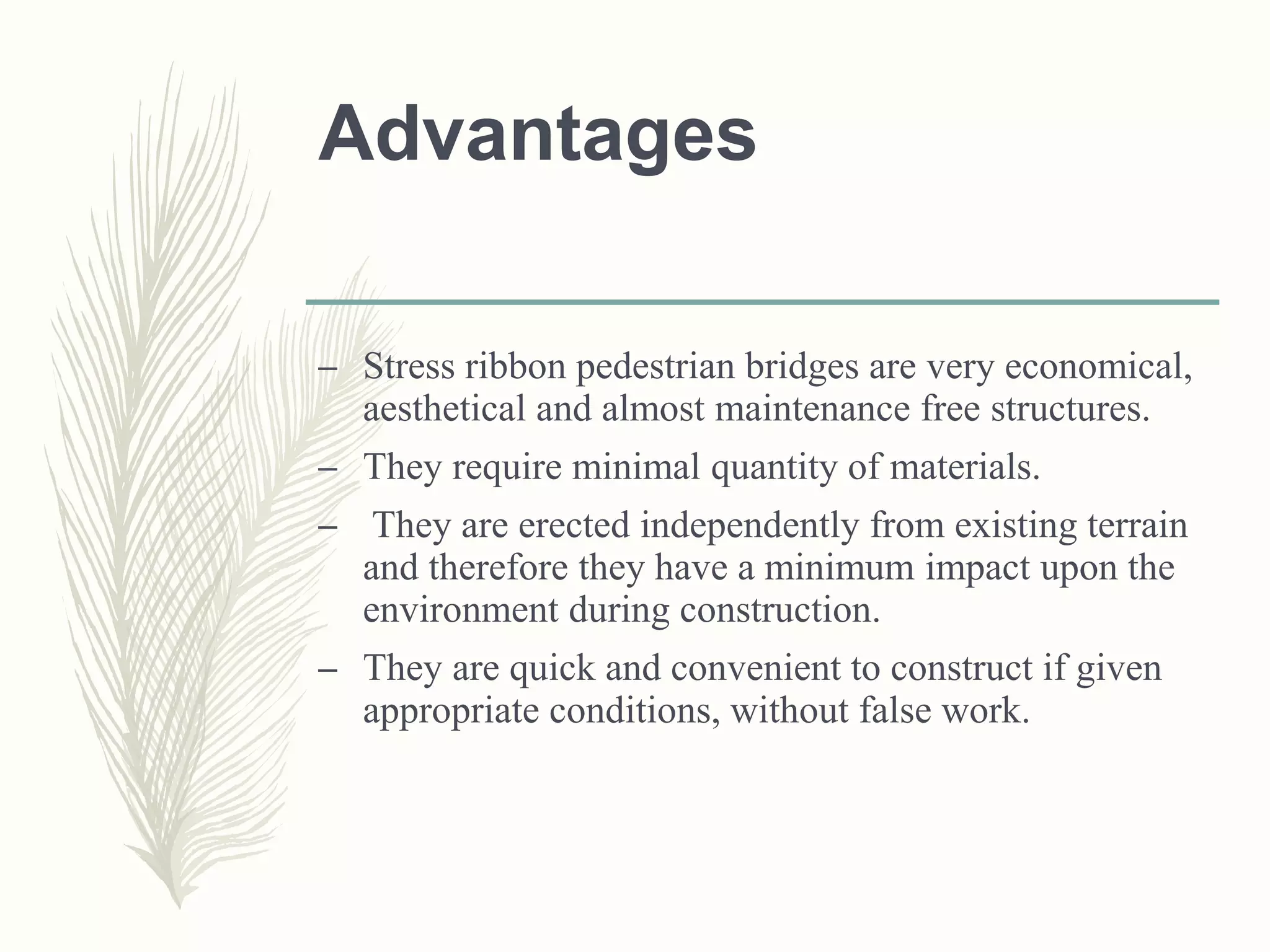 STRESS RIBBON BRIDGE | PPT