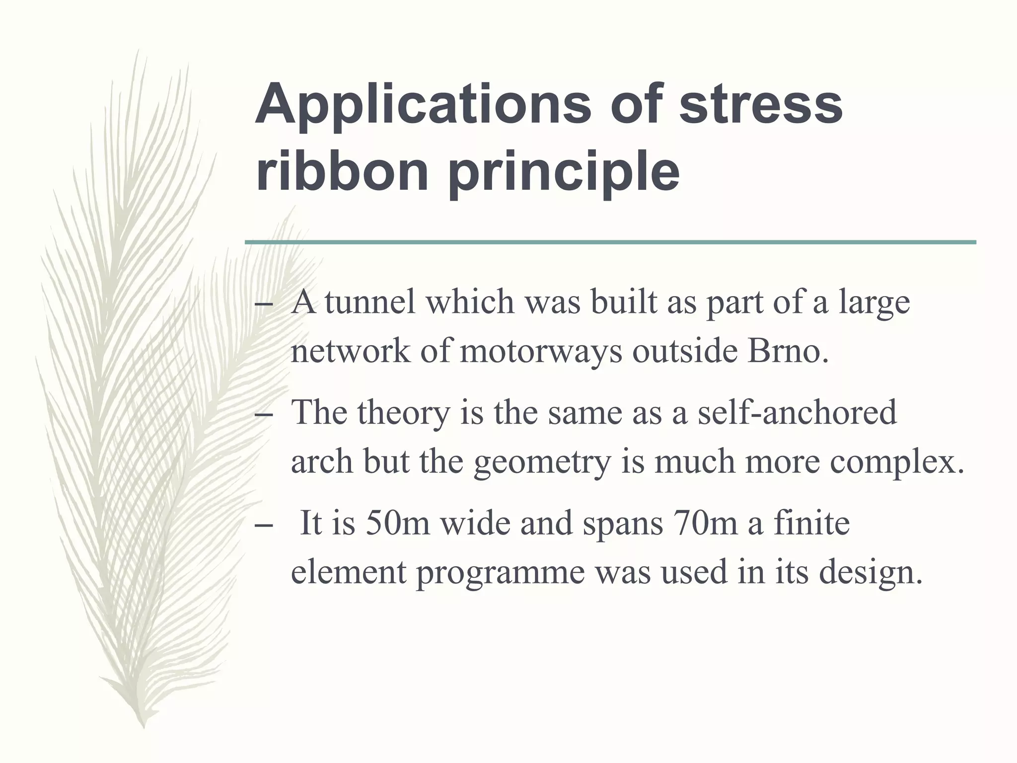 STRESS RIBBON BRIDGE | PPT