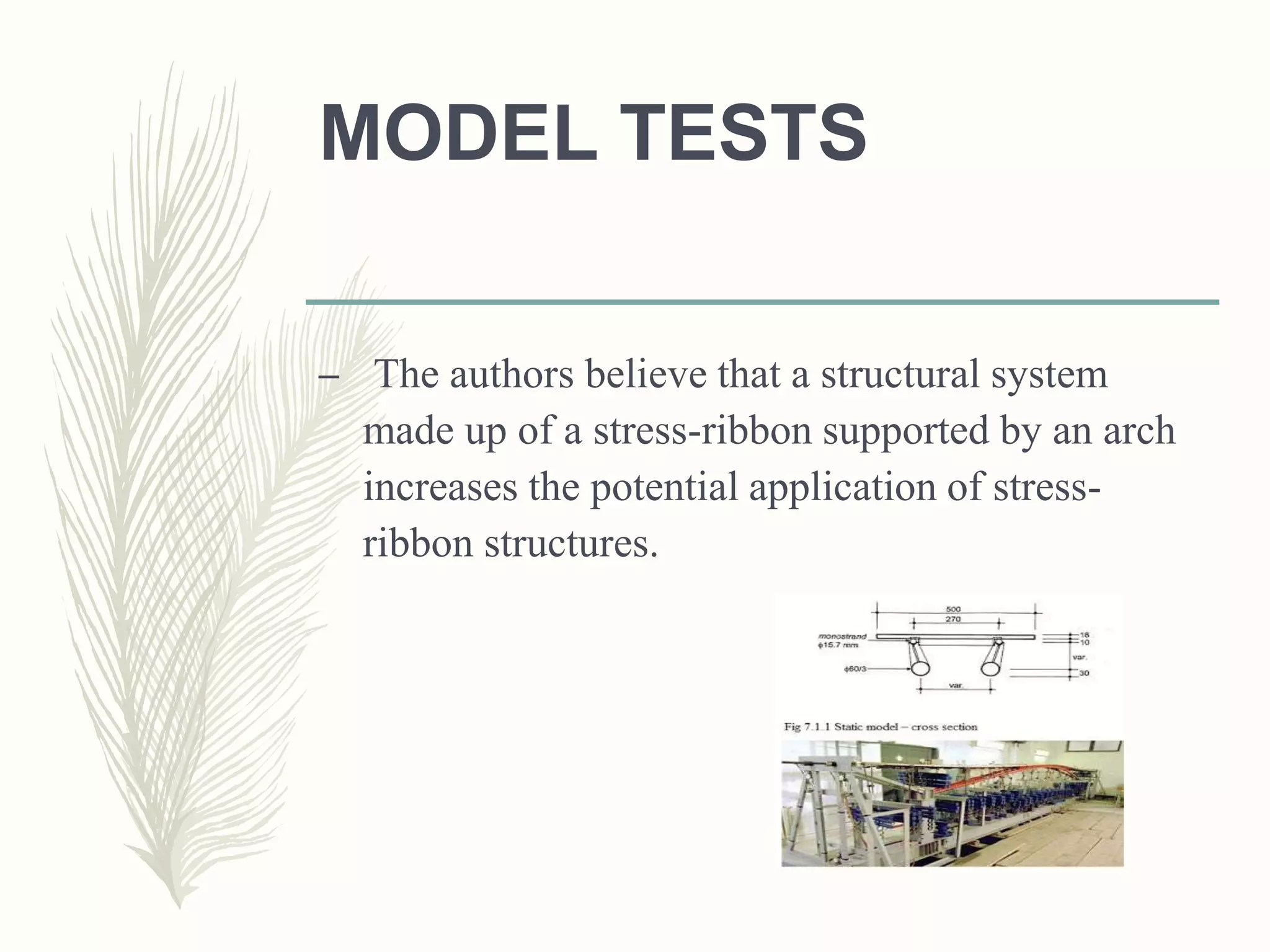 STRESS RIBBON BRIDGE | PPT