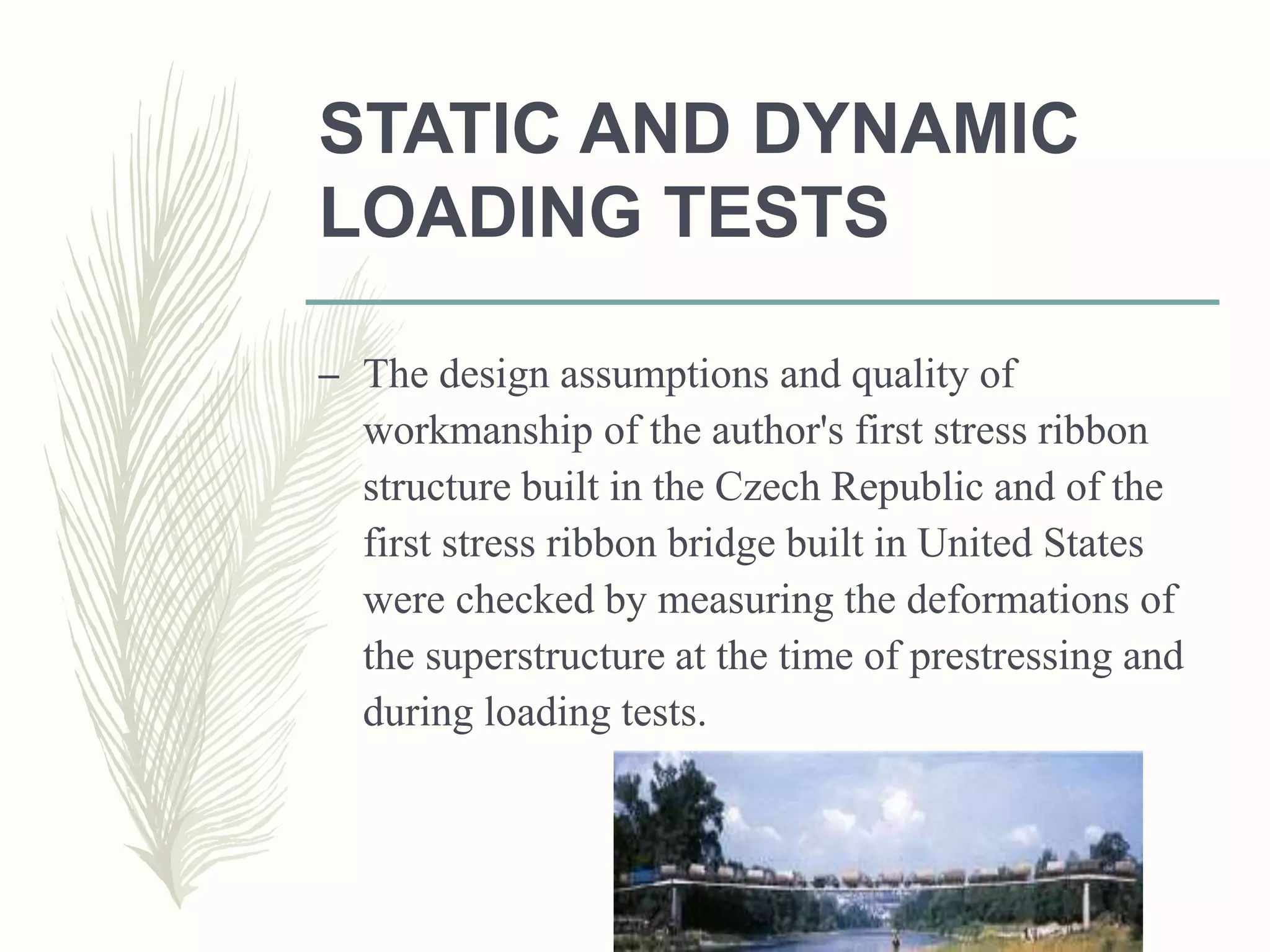 STRESS RIBBON BRIDGE | PPT