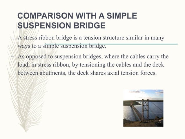STRESS RIBBON BRIDGE | PPT