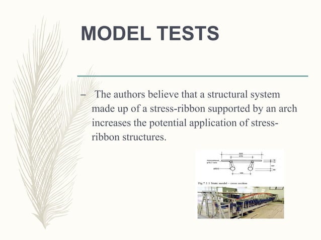 STRESS RIBBON BRIDGE | PPT