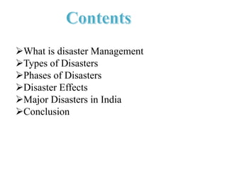 DISASTER MANAGEMENT | PPTX