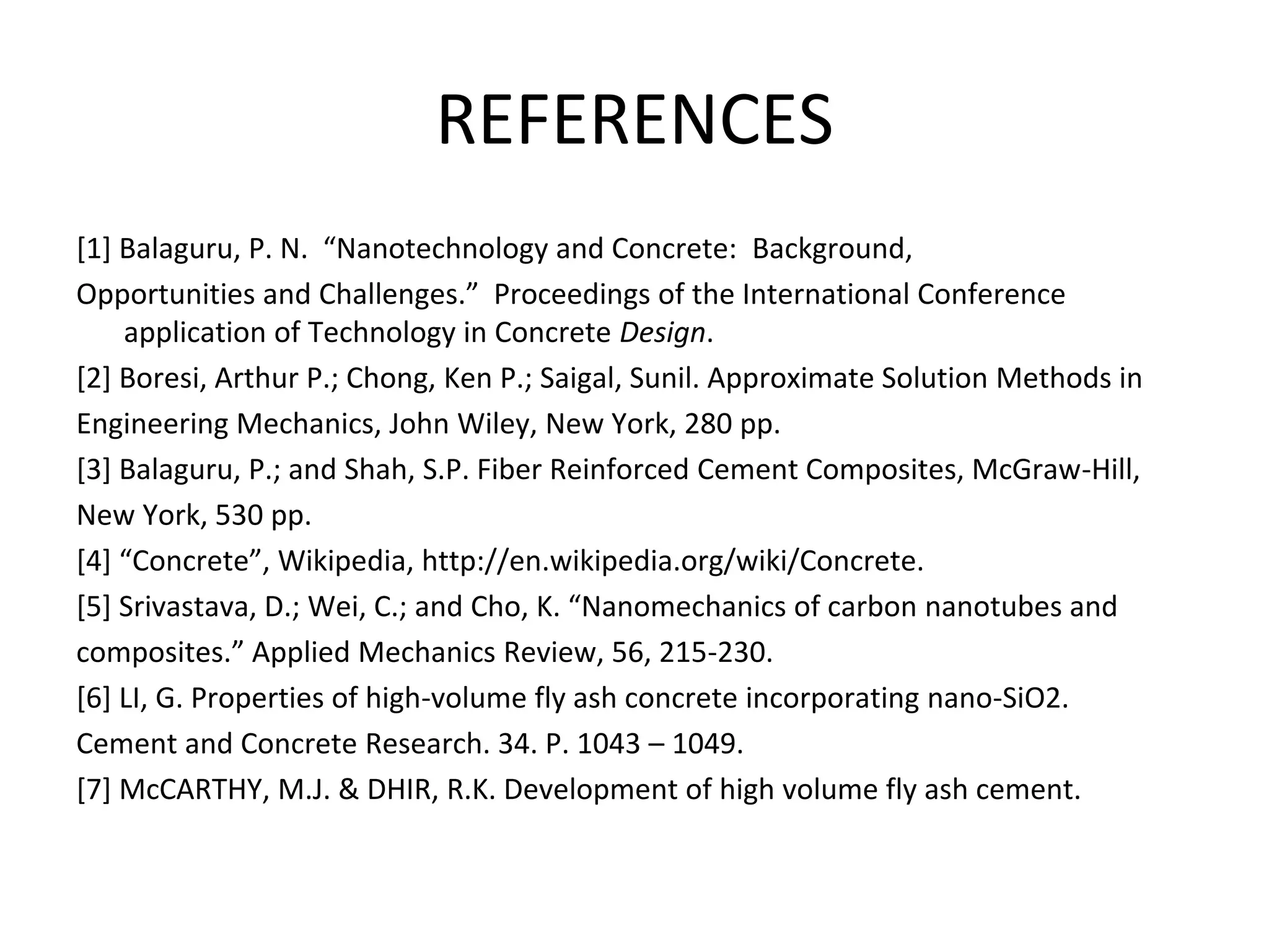 NANO CONCRETE | PPTX