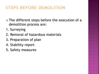 BUILDING DEMOLITION | PPTX