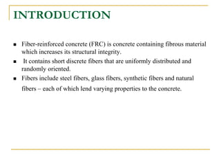 FIBER REINFORCED CONCRETE | PPTX
