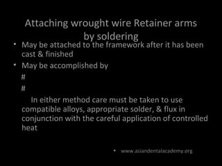 lab procedures in removable partial dentures | PPT
