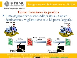 MODULO 14 --> La crittografia delle informazioni | PDF
