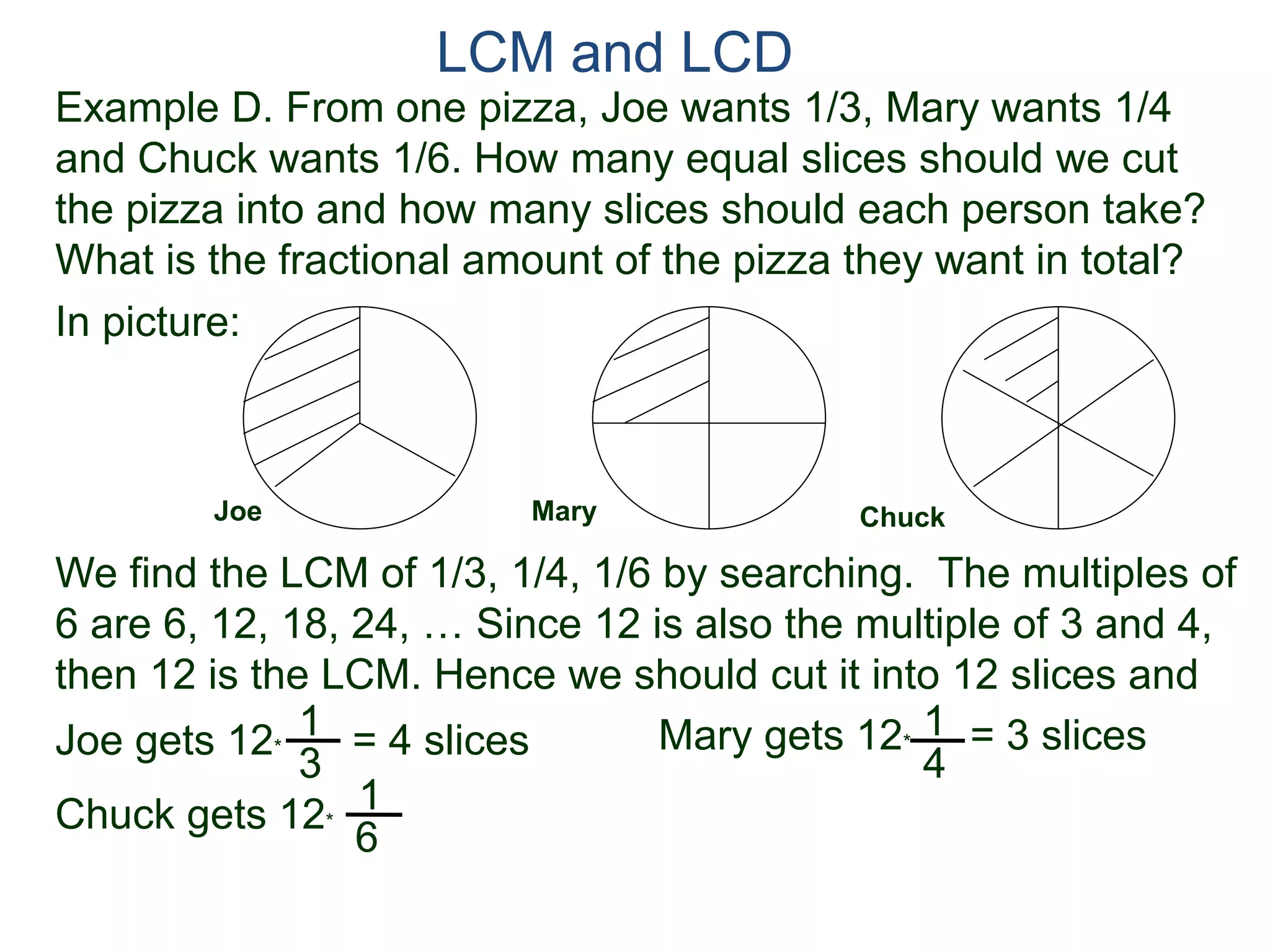 14 lcm, addition and subtraction of fractions | PPT
