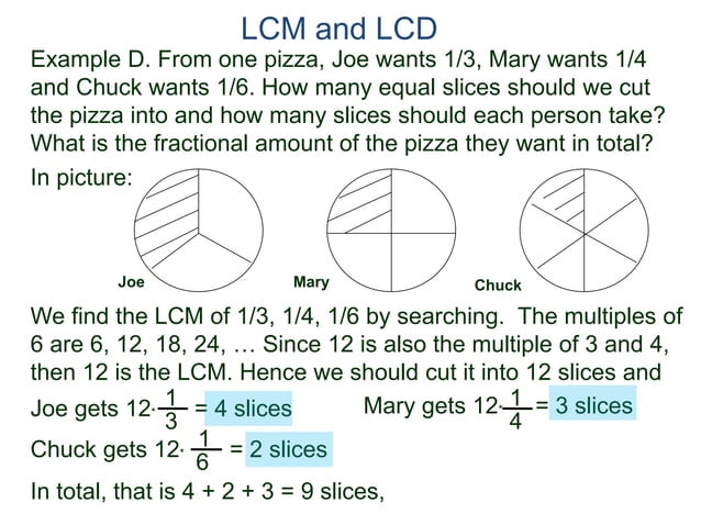14 lcm, addition and subtraction of fractions | PPT