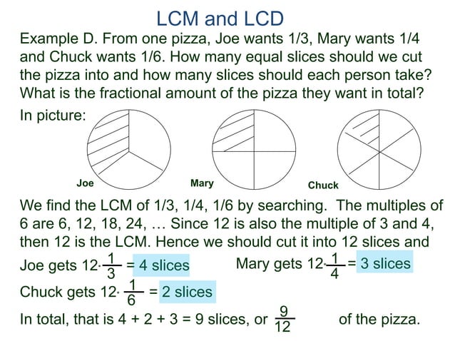 14 lcm, addition and subtraction of fractions | PPT