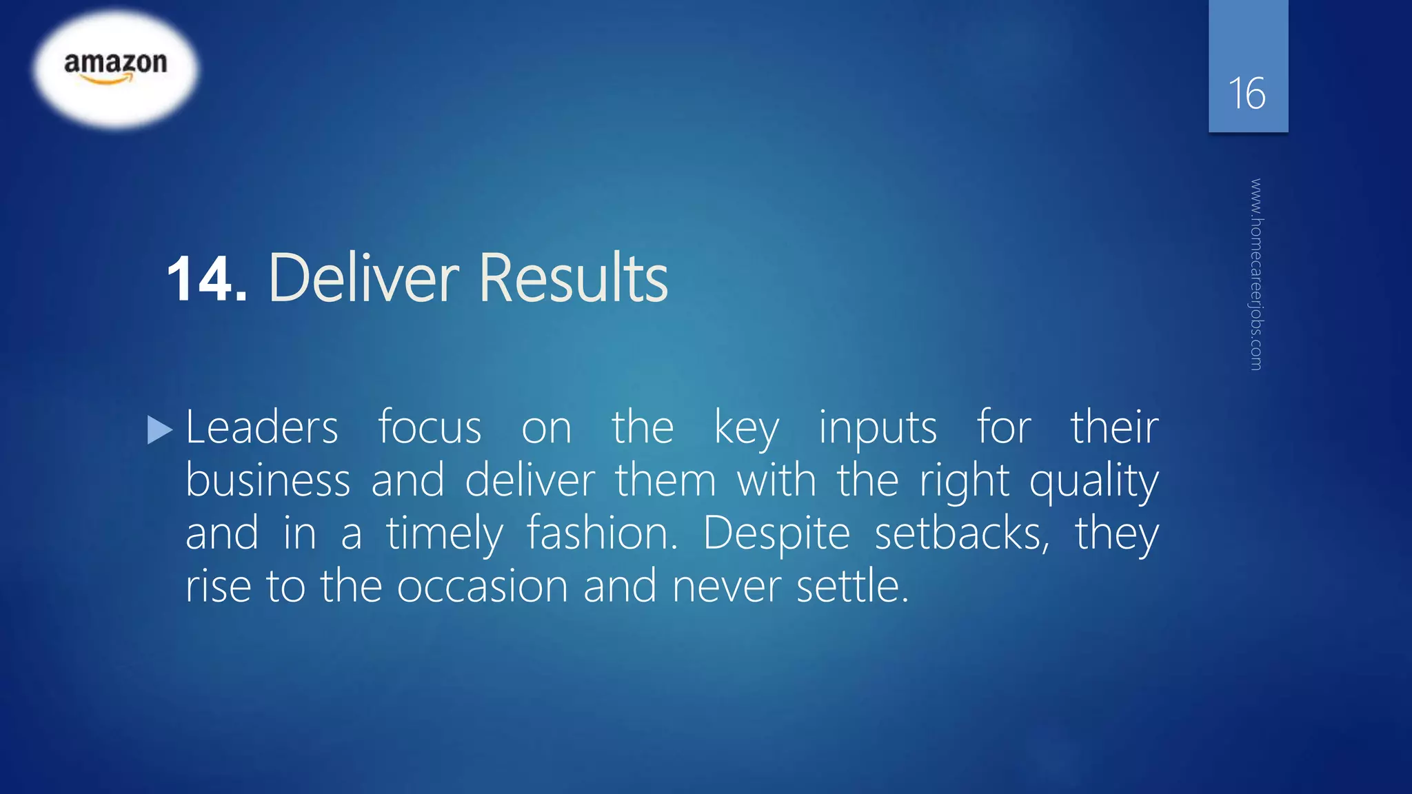 Amazon 14 leadership principles | PPTX