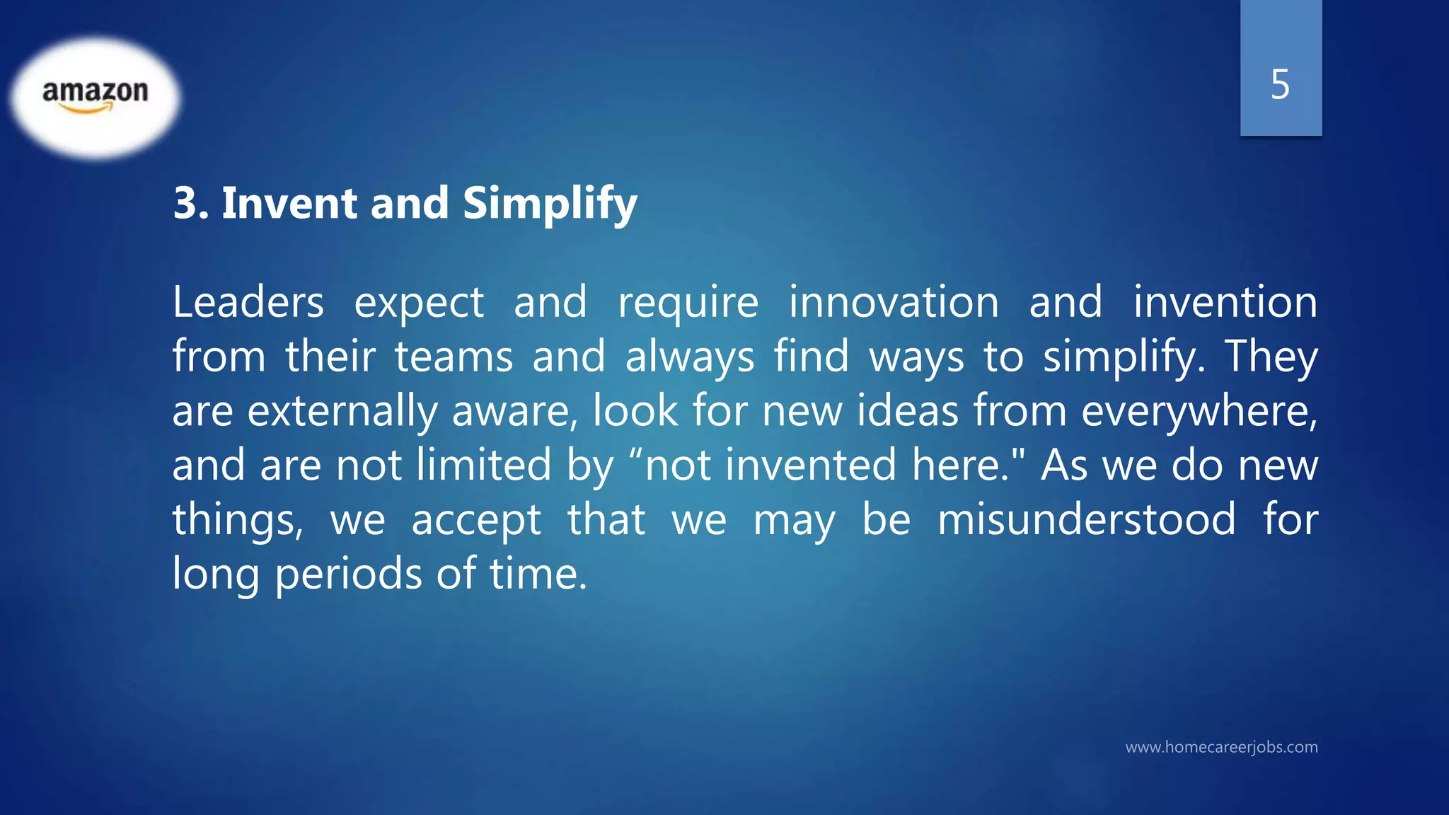 Amazon 14 leadership principles | PPTX