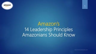 Amazon 14 leadership principles | PPT
