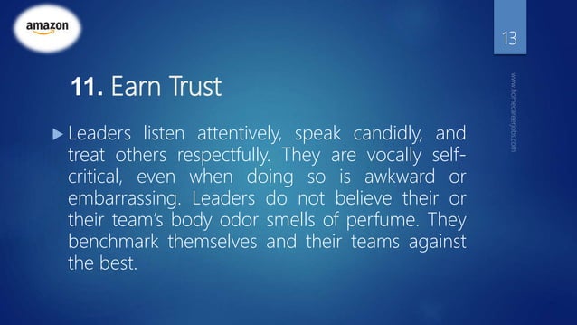 Amazon 14 leadership principles | PPT