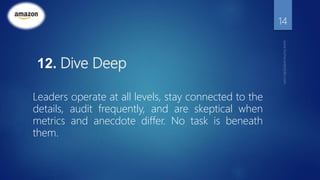 Amazon 14 leadership principles | PPT