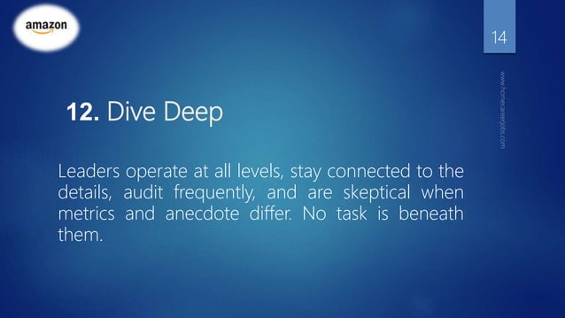 Amazon 14 leadership principles | PPT