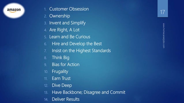 Amazon 14 leadership principles | PPT