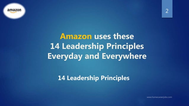 Amazon 14 leadership principles | PPT