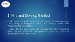 Amazon 14 leadership principles | PPT