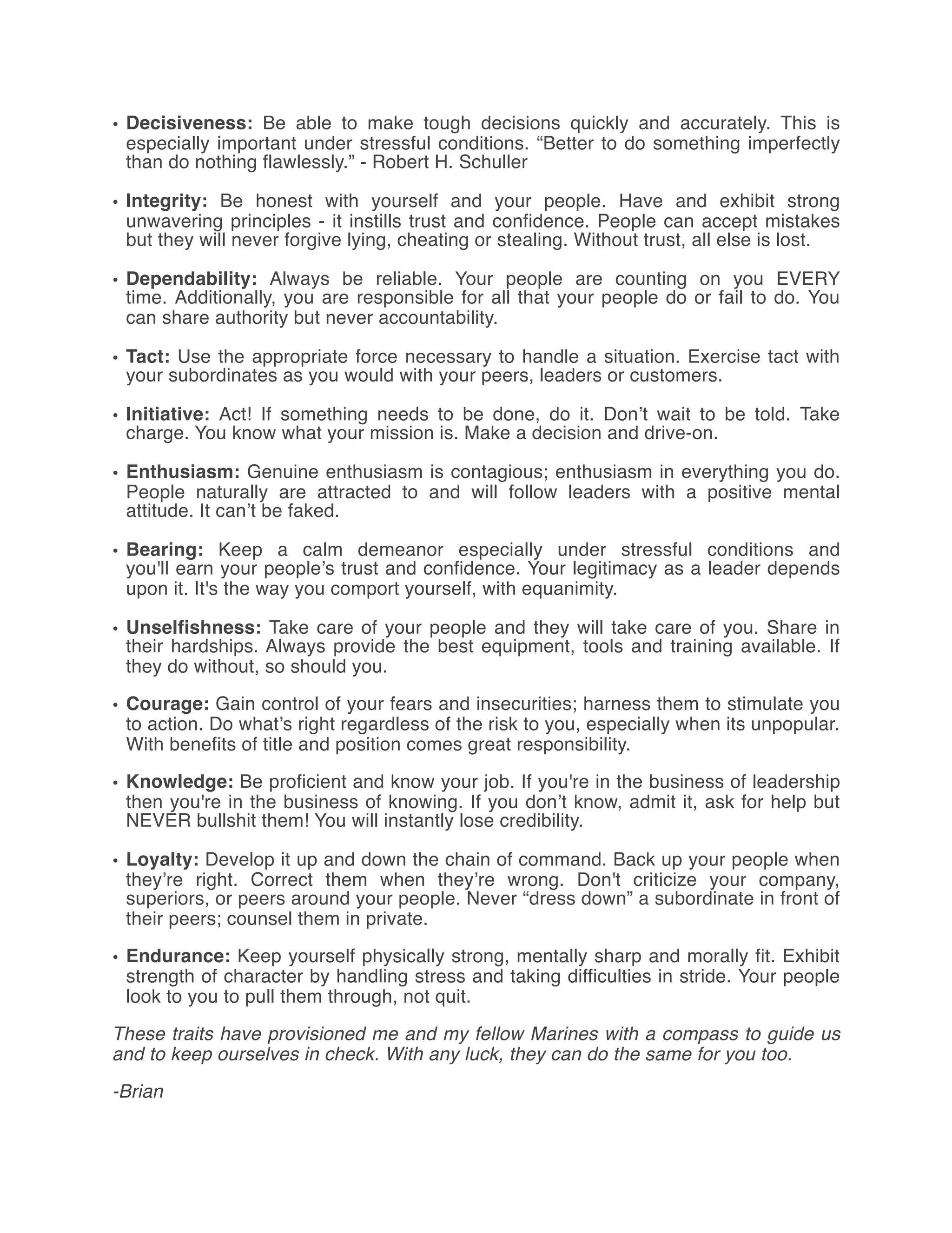 14 Leadership Traits | PDF