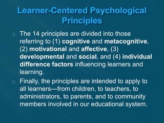 14 learner centered principles | PPTX