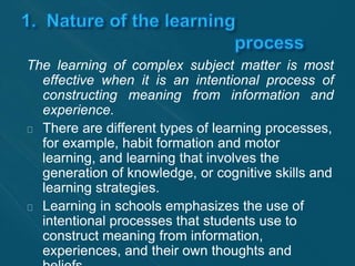 14 learner centered principles | PPTX