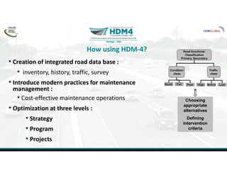 Uso de HDM-4 para apoyar la toma de decisiones | PPT