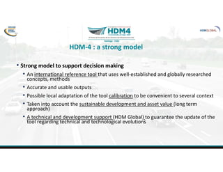 Uso de HDM-4 para apoyar la toma de decisiones | PPT