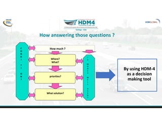 Uso de HDM-4 para apoyar la toma de decisiones | PPT