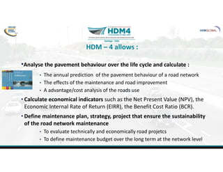Uso de HDM-4 para apoyar la toma de decisiones | PPT