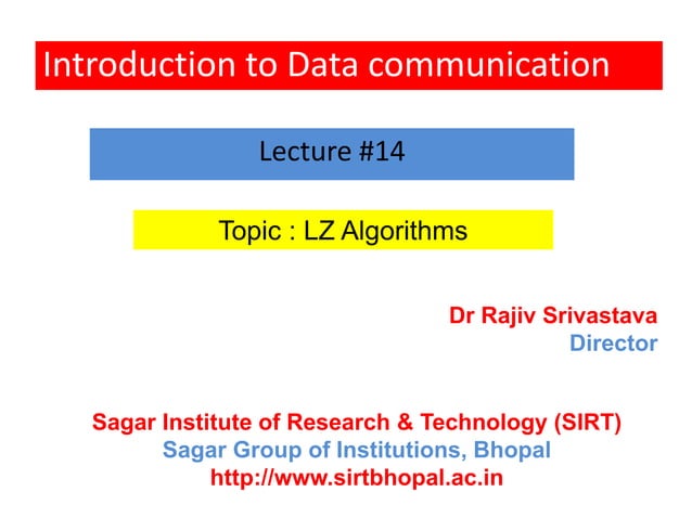 Data Communication And Computer Networks Lz Algorithms Pdf