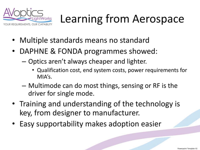 lessons learnt avoptics in aircraft modul avionic integrated | PDF