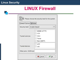 Linux security firewall and SELinux | PPT | Operating Systems | Computer Software and Applications