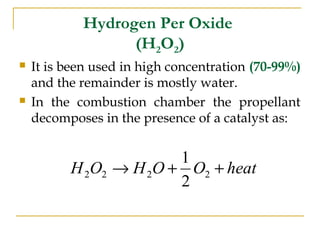 Liquid oxidizers in Rocket Science | PPT