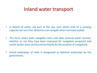 logistics by waterways | PPTX