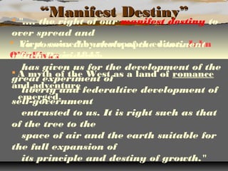 13 manifest destiny Martin APUSH | PPT