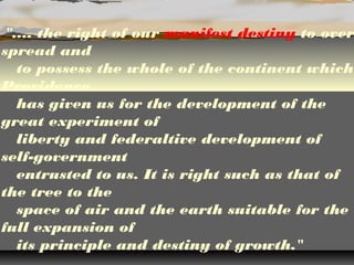 13 manifest destiny Martin APUSH | PPT
