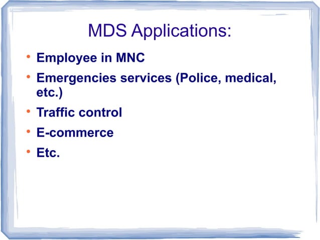 Mobile / Nomadic Databse | PPT
