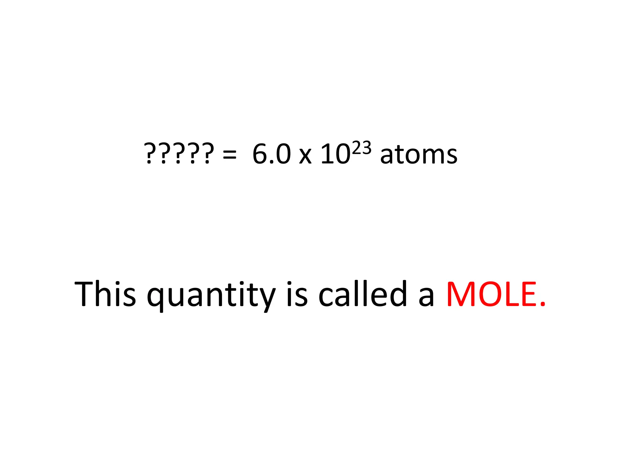 A brief introduction to the mole concept | PPTX | Chemistry | Science