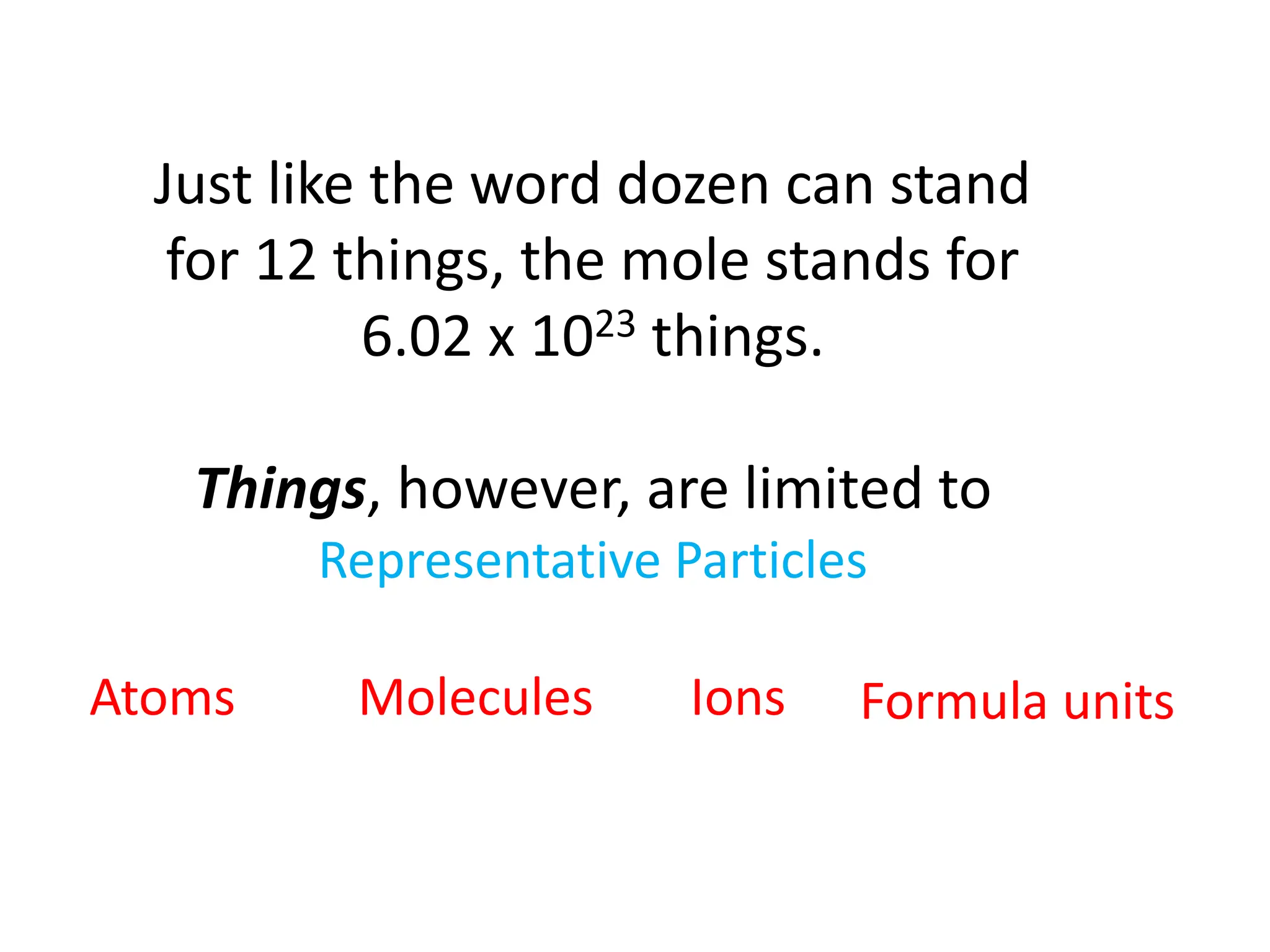 A brief introduction to the mole concept | PPTX | Chemistry | Science