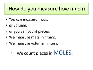 A brief introduction to the mole concept | PPTX